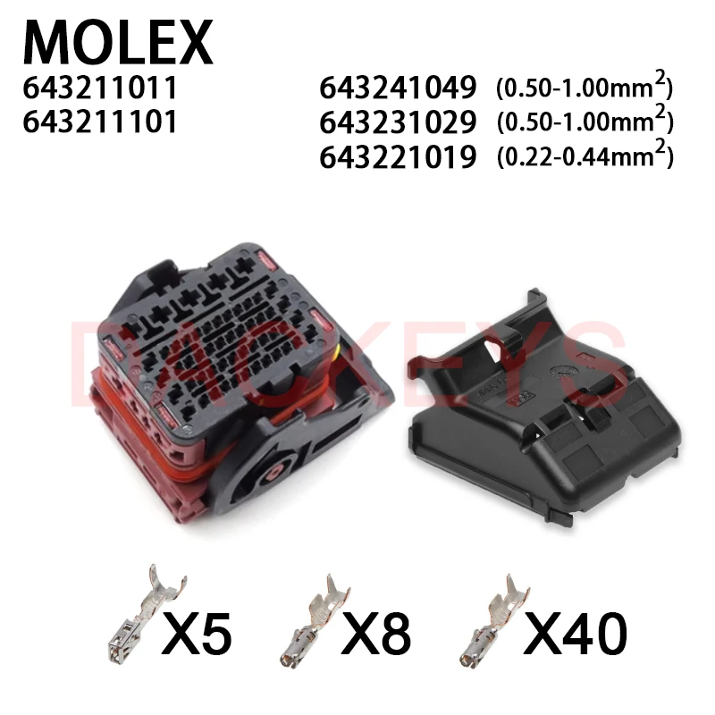1Set 64321-1011 64321-1019 64321-2011 64321-2019 64321-1101 Molex 53Pin ...