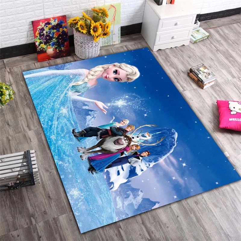 Floor-Mats-Frozen-Character-Children-S-Room-Play-Mat-Cartoon-Anna-Elsa ...