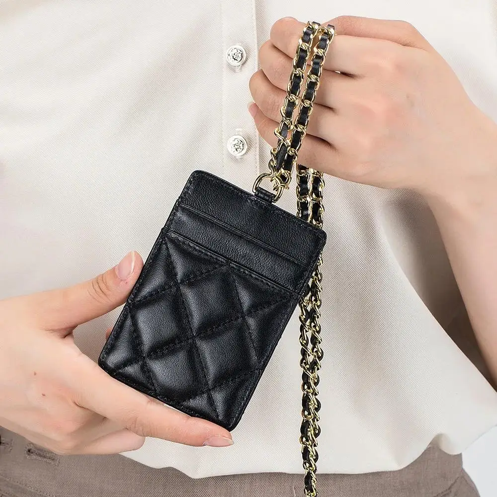 Luxury-Brand-Designer-Card-Holder-Sheepskin-Work-Document-Bag-Diamond ...