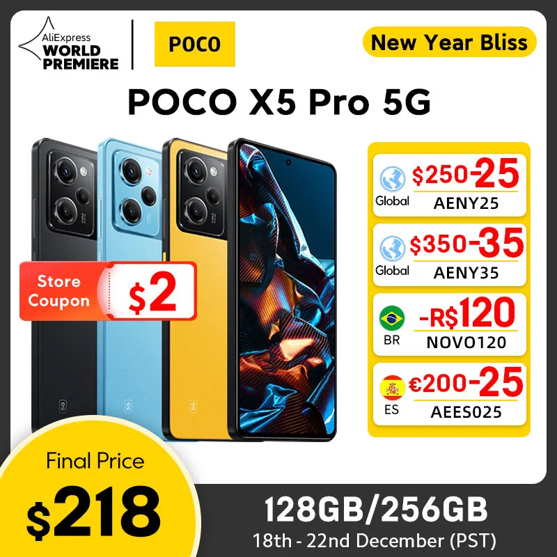 World-Premiere-POCO-X5-Pro-5G-Global-Version-128GB-256GB-Snapdragon ...