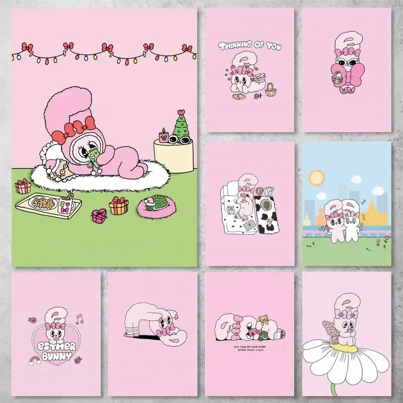 Cute-Esther-Bunny-Rabbit-Poster-C-pias-Fotos-De-Parede-Decora-o-De-Casa ...