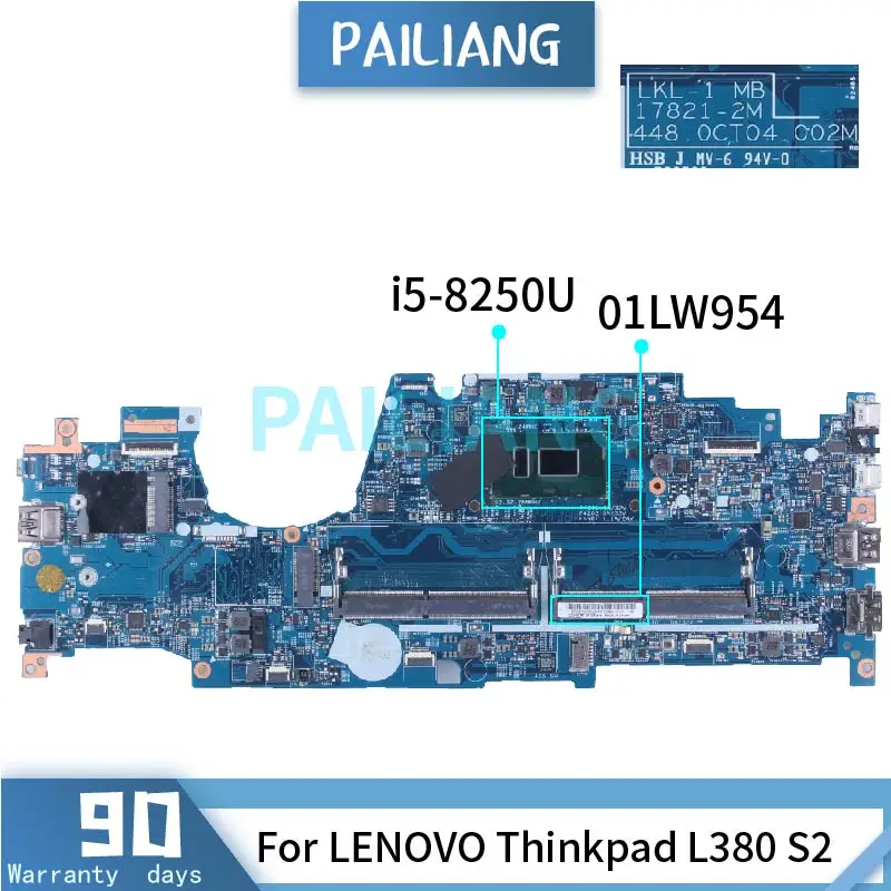 For-Lenovo-Thinkpad-L380-S2-i5-8250U-Laptop-Motherboard-17821-2M ...