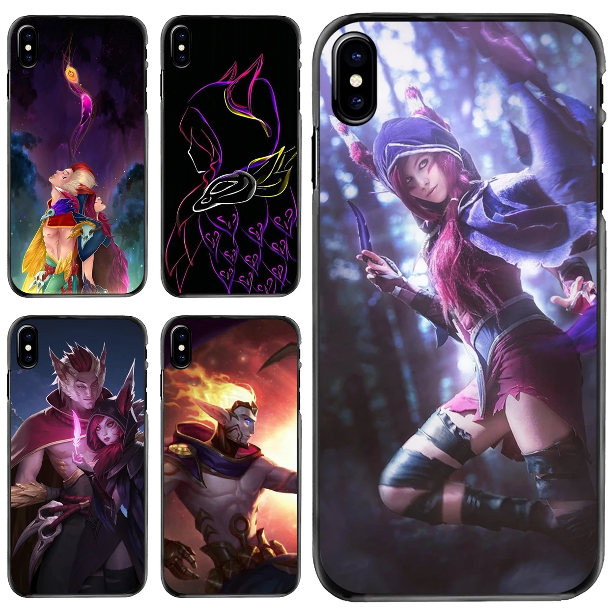 Xayah Rakan caitlyn LOL Hard Phone Shell Case para Apple iPhone 11 12 ...