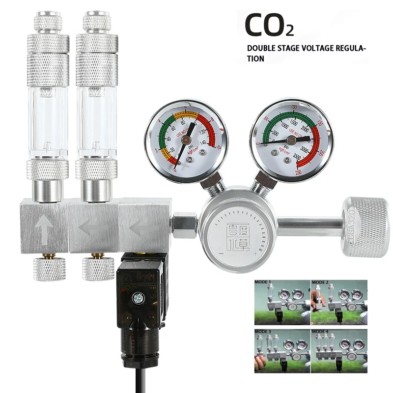 Aquarium-CO2-regulator-CO2-pressure-reducing-valve-bubble-meter ...
