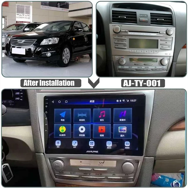 Dash Installation Kit For Toyota Camry 2007-2011 - Double DIN 9 Inch ...