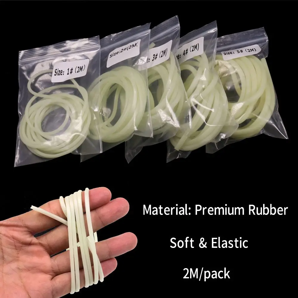 5-Sizes-Silicone-Hook-Line-Accessories-Fishing-Sleeves-Fishing-Luminous ...