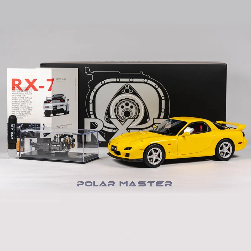 POLAR-MASTER-1-18-Mazda-RX7-SPIRIT-R-Alloy-car-Model-Collection-Display ...