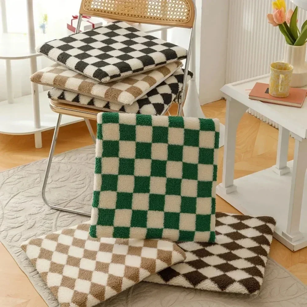 Ins-Checkerboard-Cushion-Non-slip-Square-Cushion-Sofa-Student-Chair ...