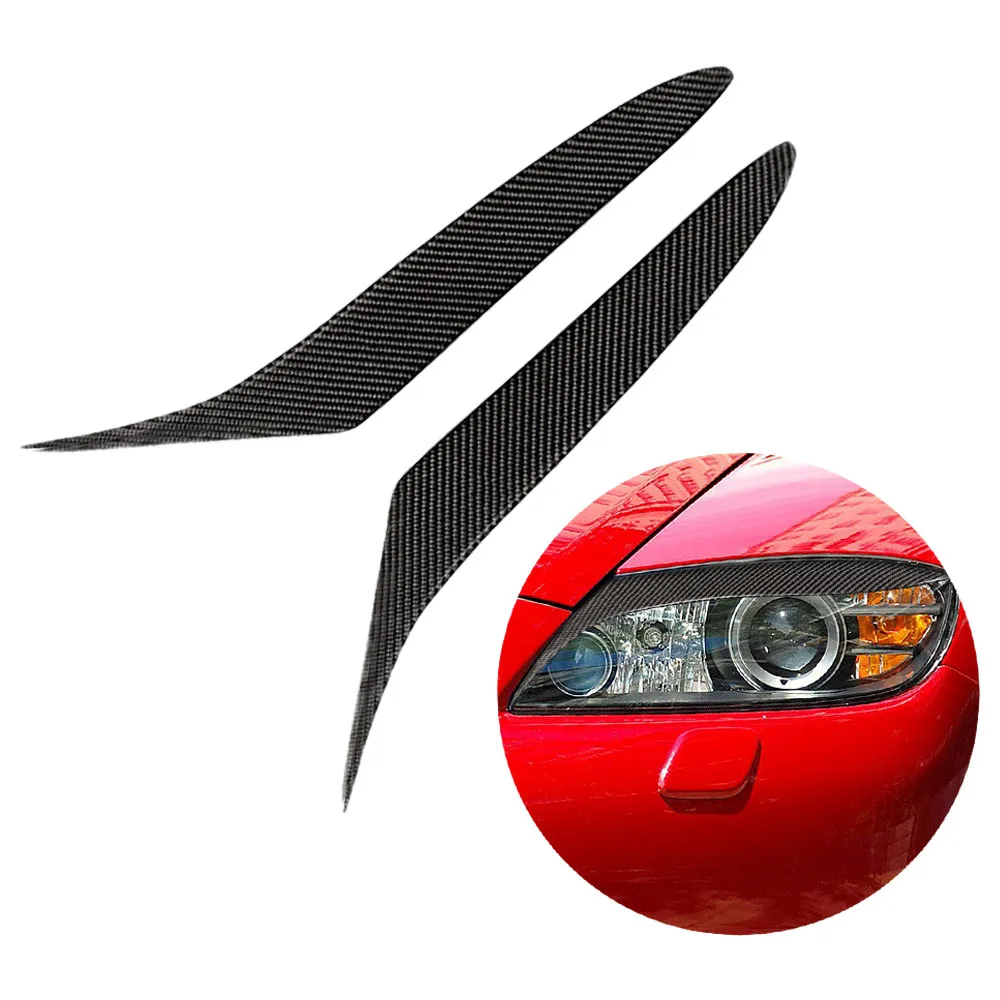 2pcs-Car-Headlight-Eyebrow-Eyelids-ABS-Stickers-Trim-Cover-For-Mazda ...
