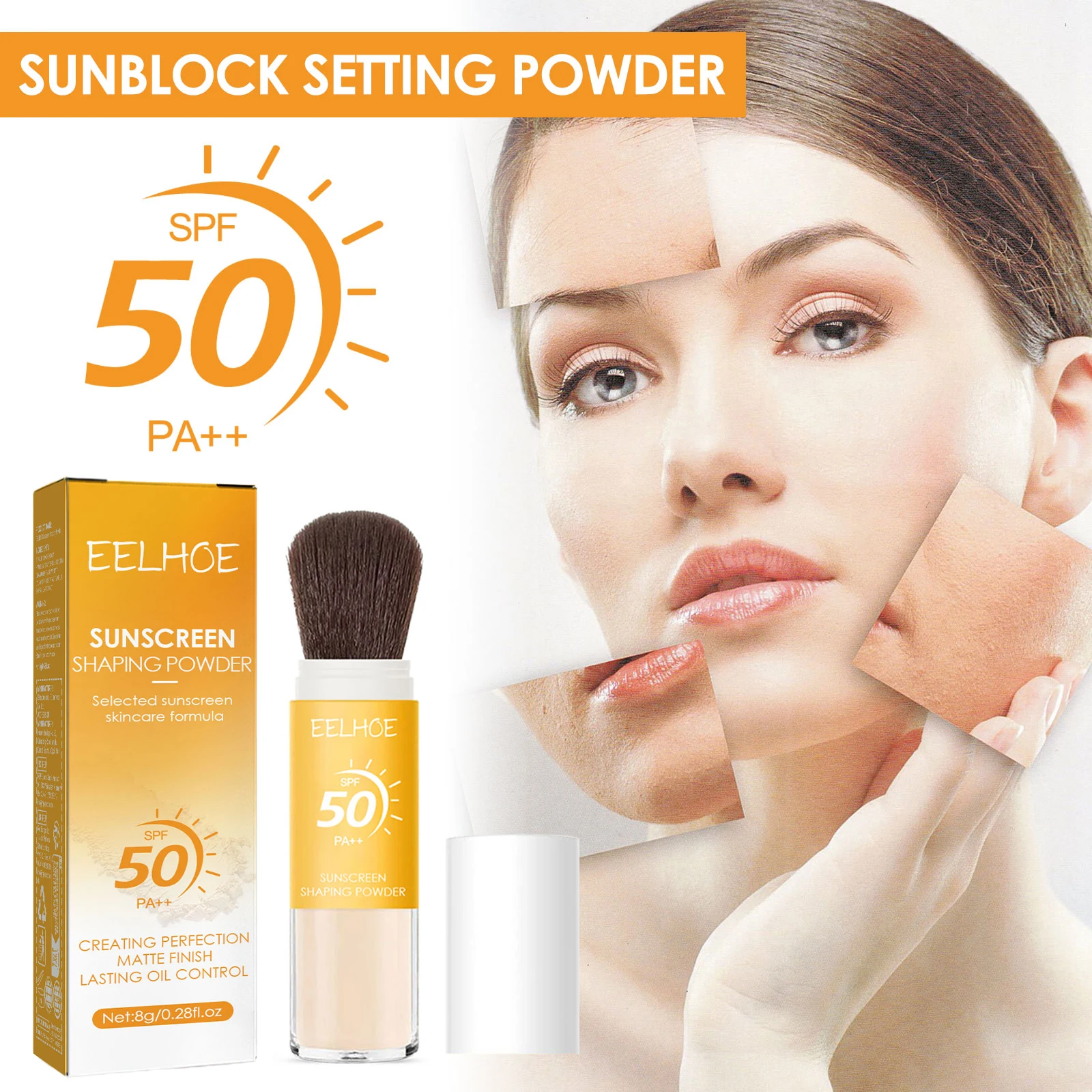 Spf50-Sunscreen-Loose-Powder-Sunblock-Skin-Protective-Waterproof ...