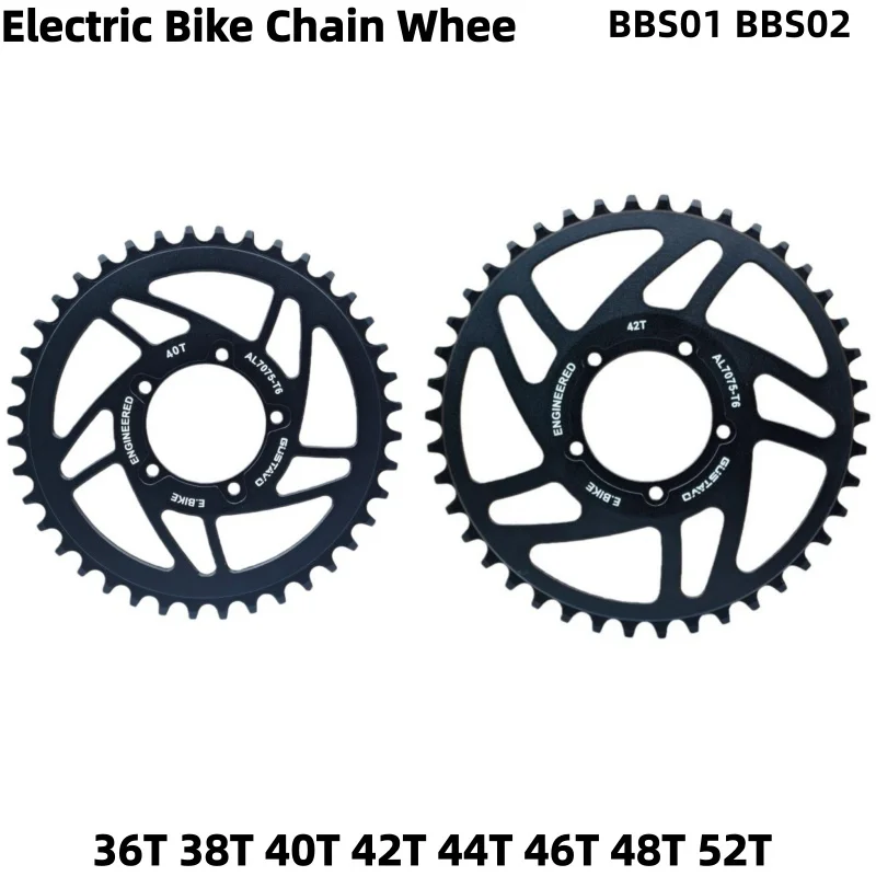 GUSTAVO Electric Bike Chain Wheel Chainring Blade for BAFANG BBS01 ...