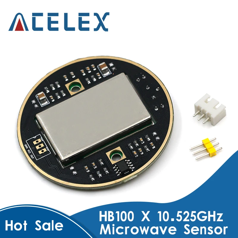 Hb100 X 10.525ghz Microwave Sensor 2-16m Doppler Radar Human Body ...