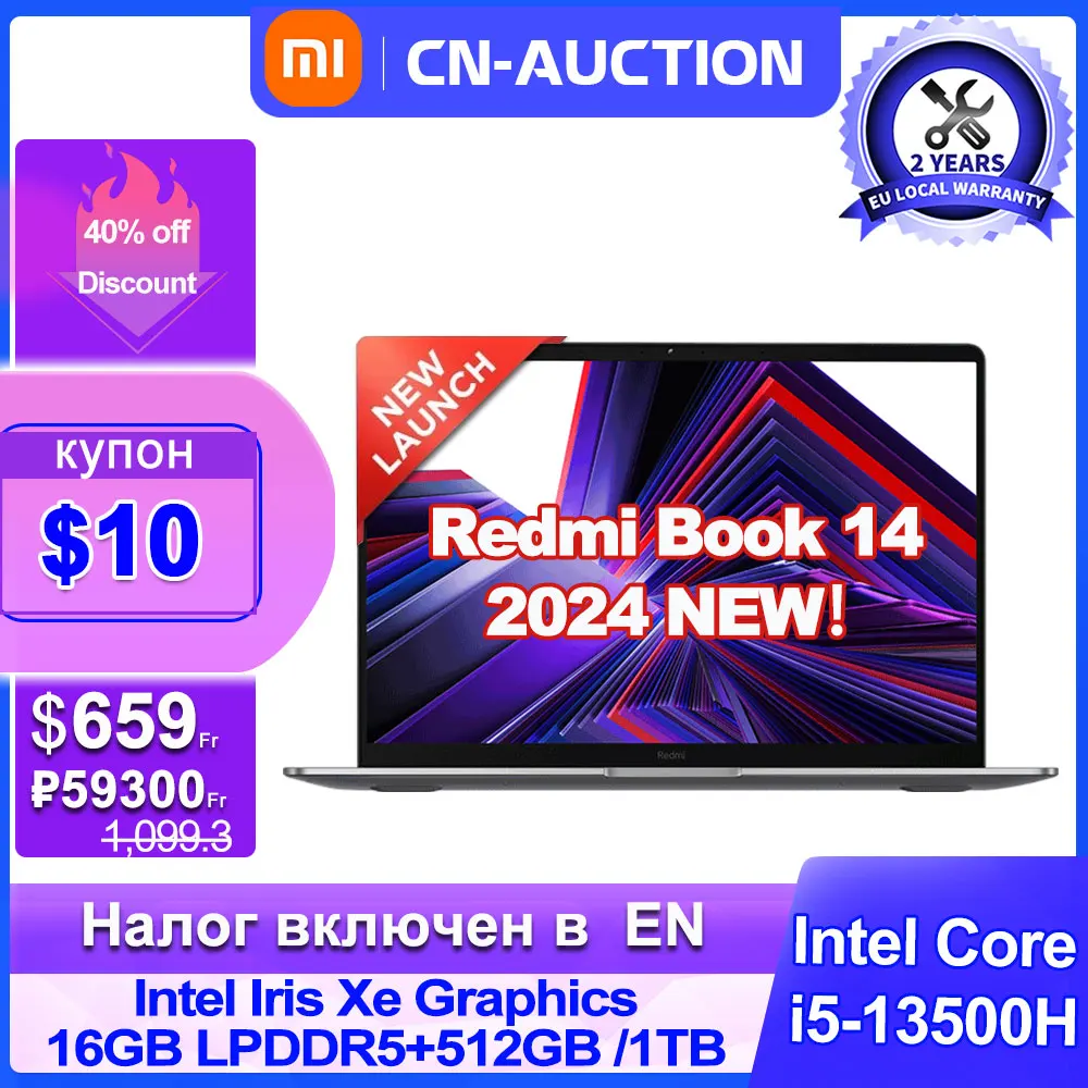 Xiaomi-ordenador-port-til-RedmiBook-Pro-14-2024-13th-intel-i5-13500H-Xe ...