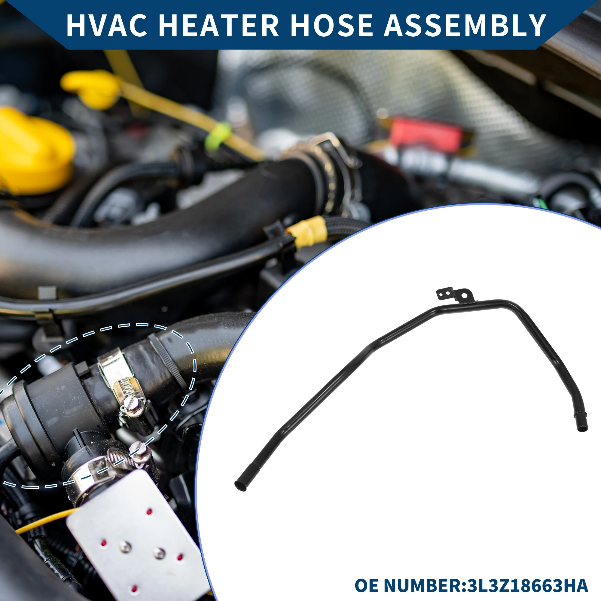 UXCELL Car Engine HVAC Heater Hose Assembly for Ford F-150 2004-2008 No ...
