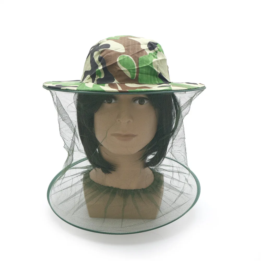 1PCS-Mosquito-Green-Camouflage-Insect-Bug-Mesh-Head-Net-Face-Protector ...