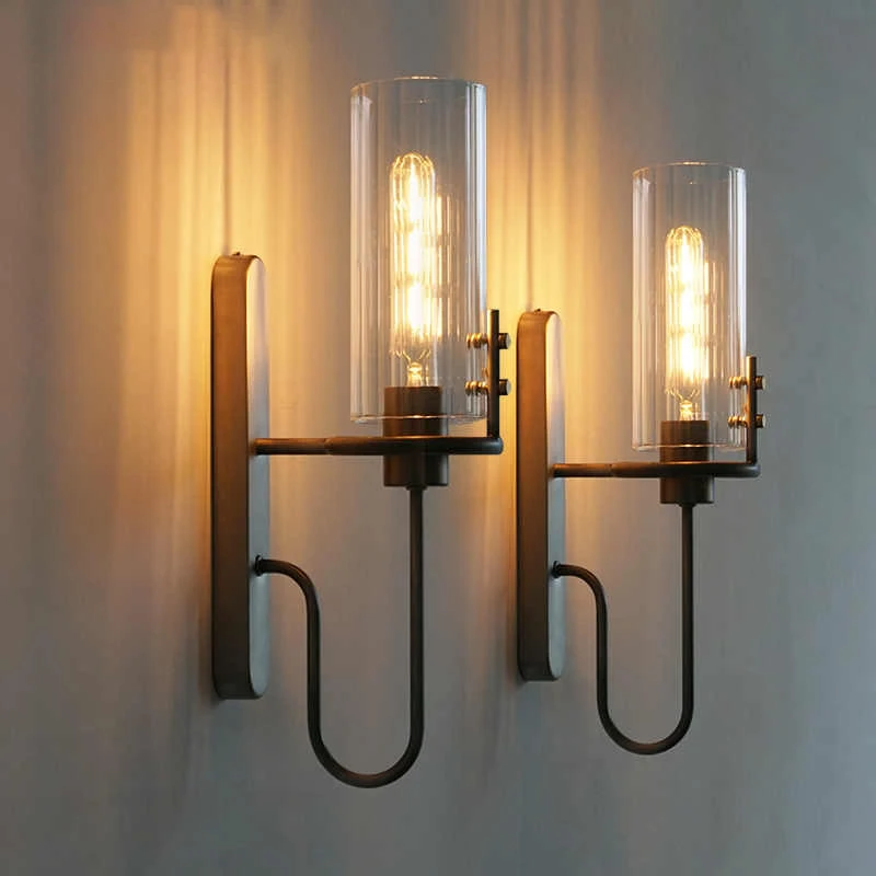 Modern-Luxury-High-End-Iron-Glass-Black-LED-Decor-Home-Wall-Lamp ...