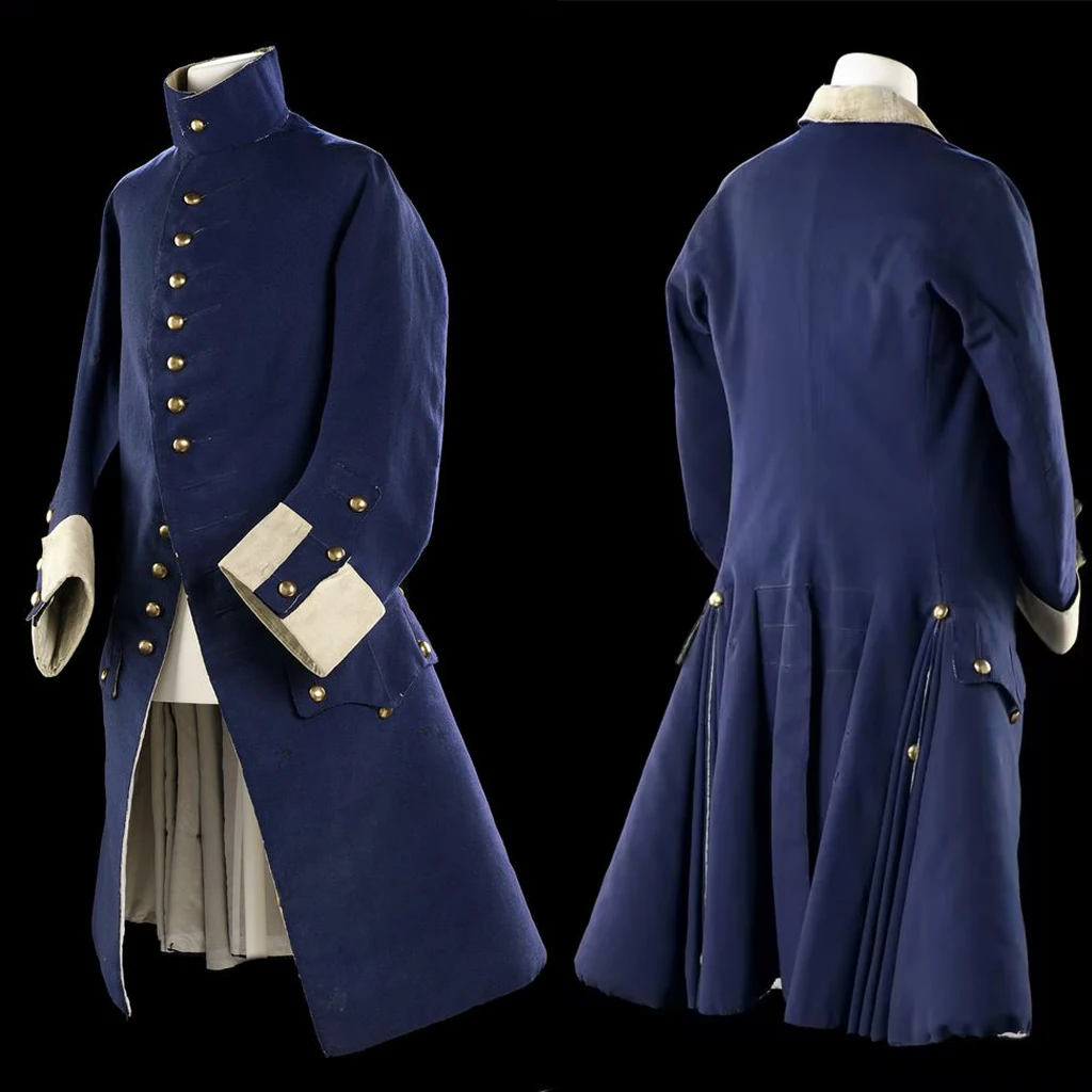 Adult-Men-1775-1780-Naval-officer-Frock-Coat-Victorian-Rococo-Blue-navy ...