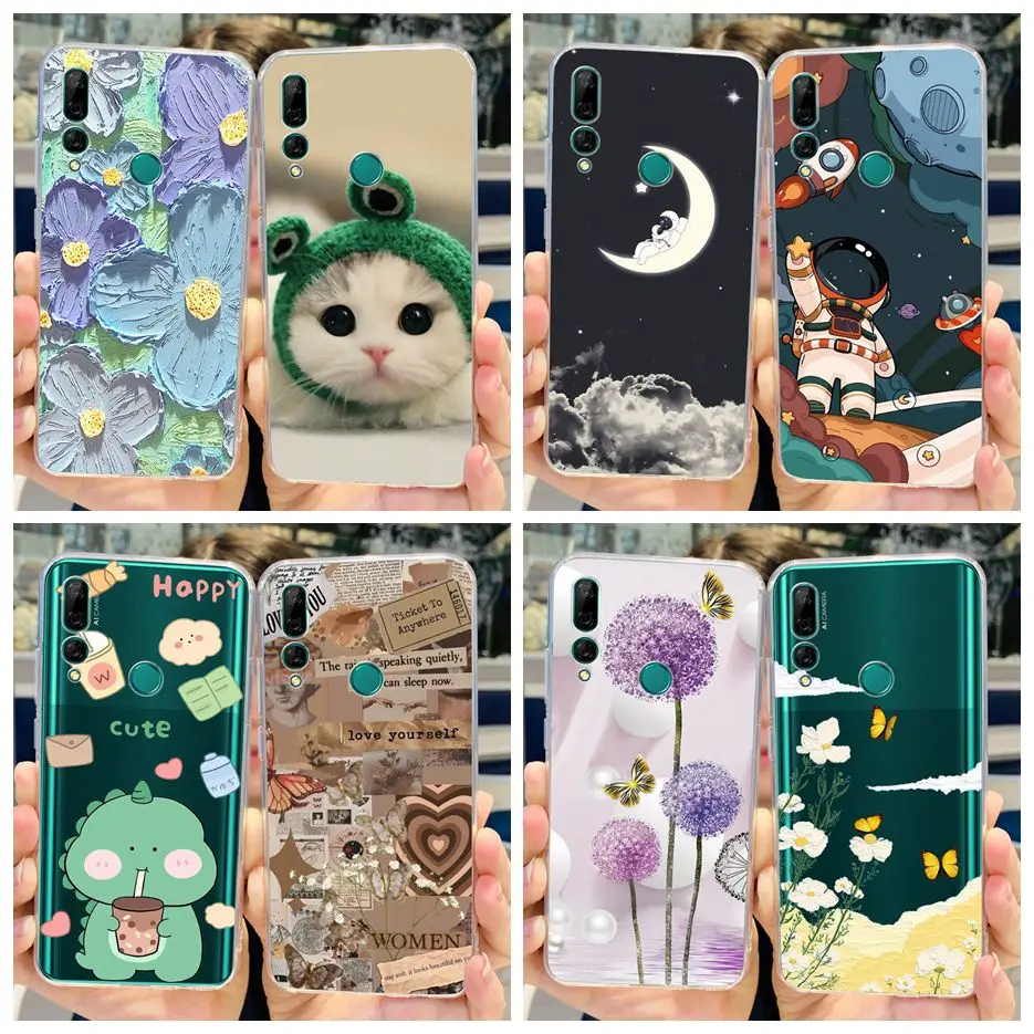 For Huawei Y9 Prime 2019 Case STK-L21 New Fashion Clear Silicone Phone ...