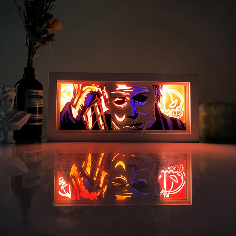 Remote-control-color-changing-Light-Box-Anime-Paper-Cut-Sensor-light ...
