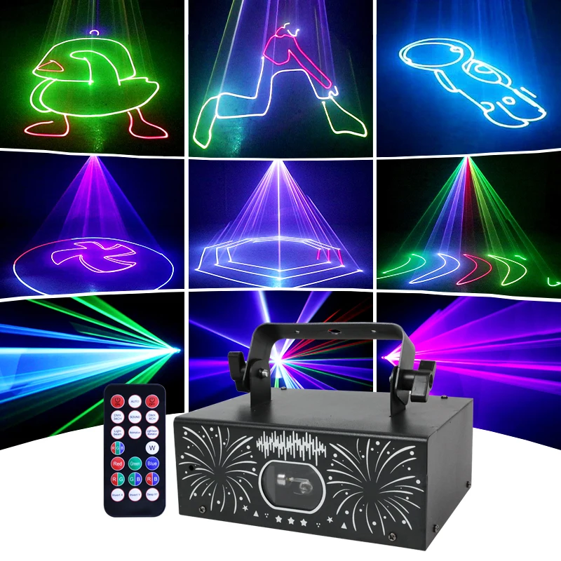 LED DMX 512 disco laser beam KTV party Christmas tree Full Color 3D ...