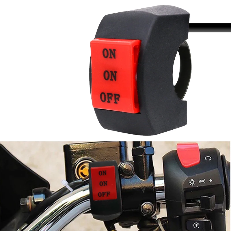 Motorcycle Ignition Switch Universal Moto Handlebar Flameout Switch ON ...