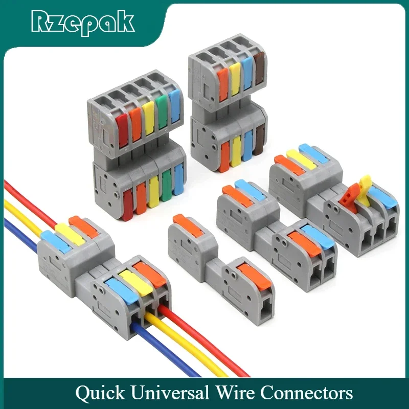 1-100pcs-Docking-Mini-Quick-Wire-Connector-Universal-Compact-Electrical ...