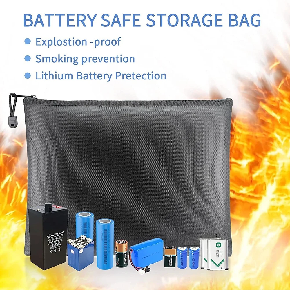 Portable-Fireproof-Bag-Waterproof-Document-Envelope-File-Folder-Cash ...