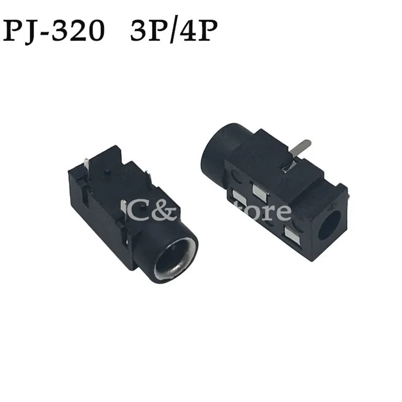 Jack 3 5 Female Connector | 3 5 Jack 2 Pin Connector | Jack 3 Pin 4 Stereo - 10pcs 3.5 - Aliexpress