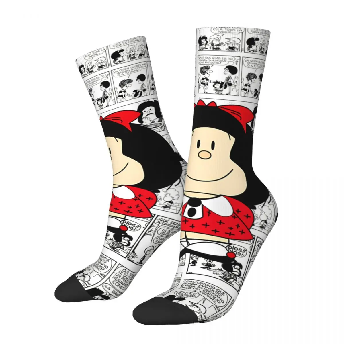 Funny-Happy-Sock-for-Men-ICONIC-Hip-Hop-Mafalda-Cartoon-Quality-Pattern ...