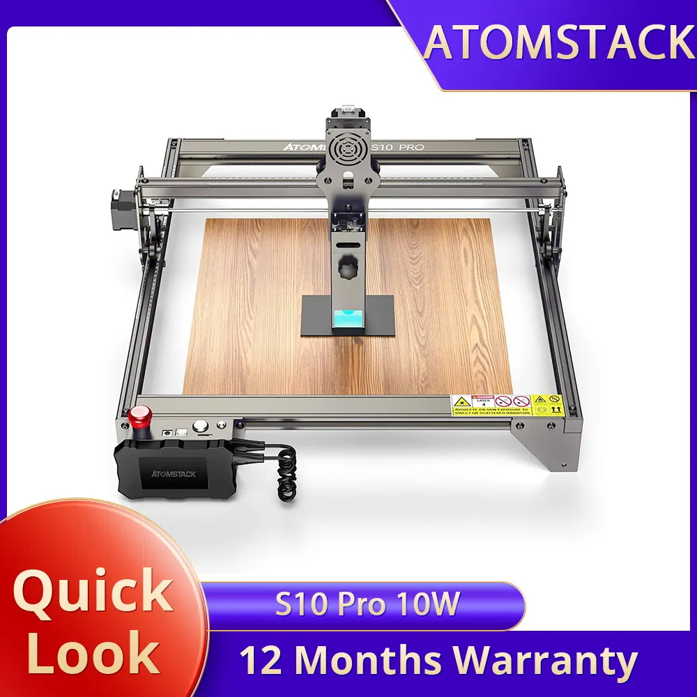 ATOMSTACK-S10-Pro-10W-Laser-Engraver-Cutter-50W-Machine-Power-Fixed ...