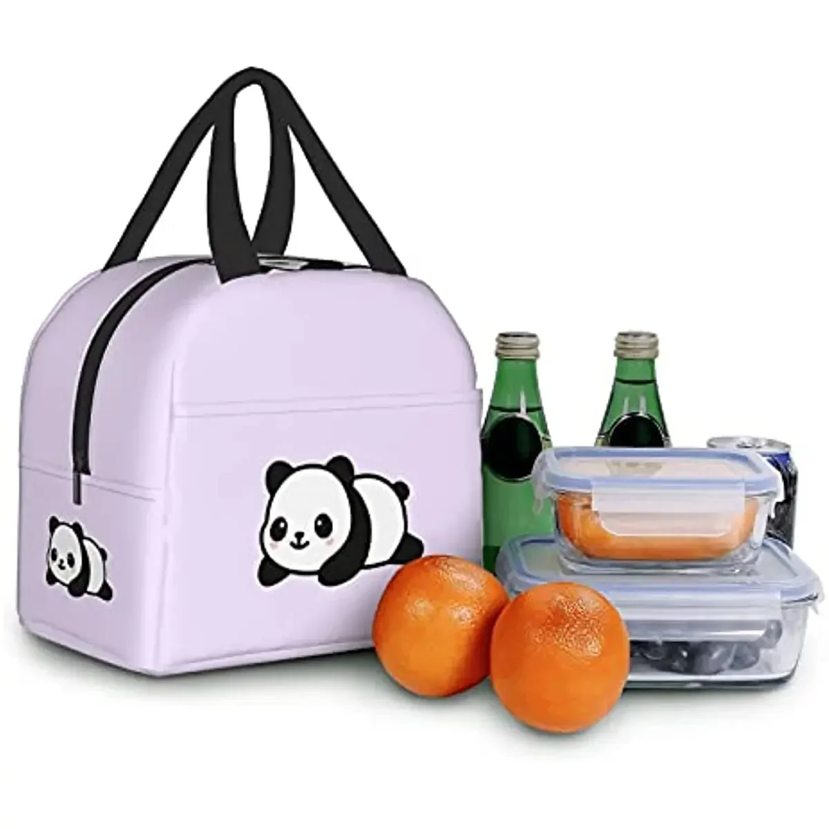 Panda-Purple-Kids-Lunch-Bags-Insulated-Lunch-Box-for-Girls-Boys ...