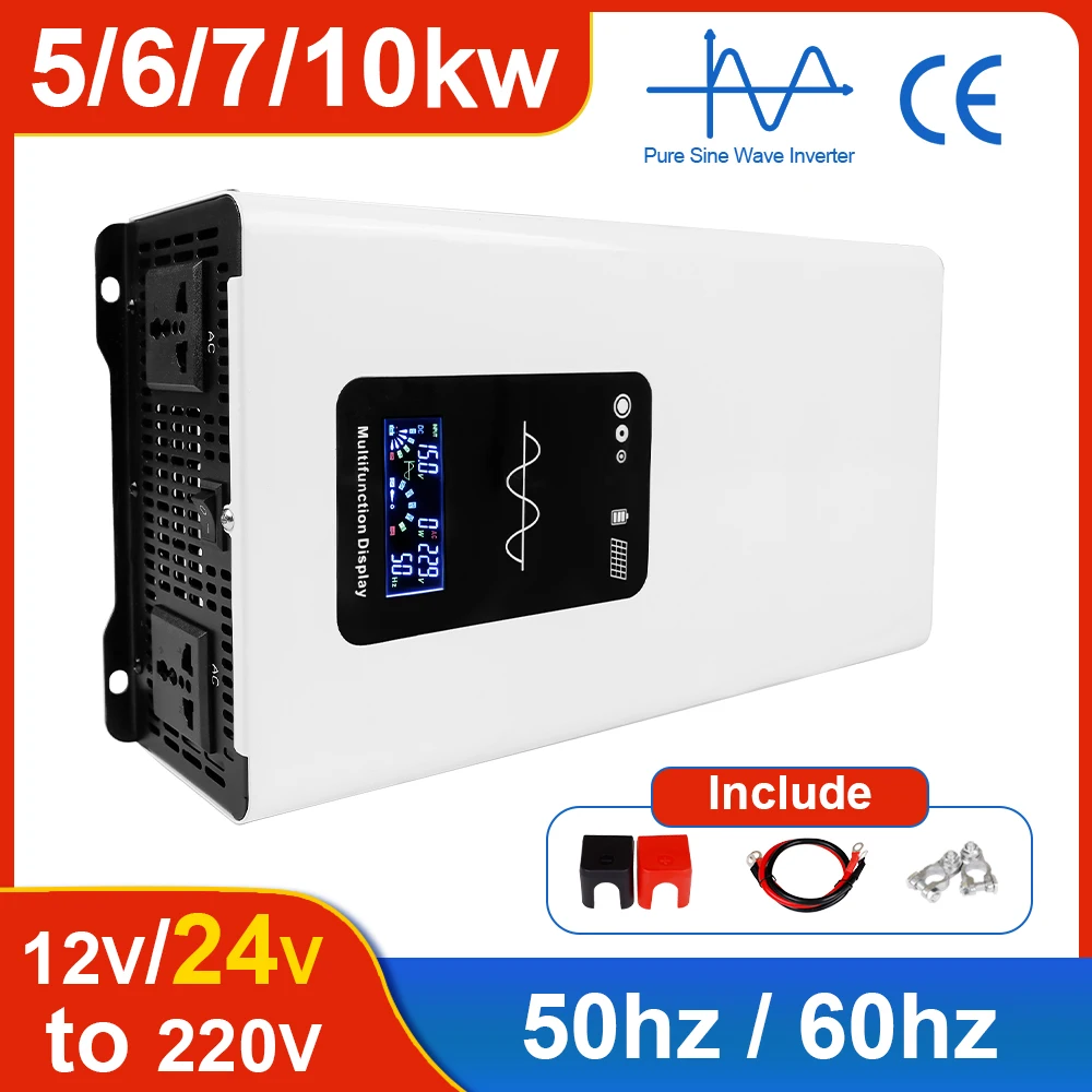 10KW-7kw-6kw-5kw-Inverter-12v-24V-220V-pure-sinus-5000W-6000W-7000W-DC ...