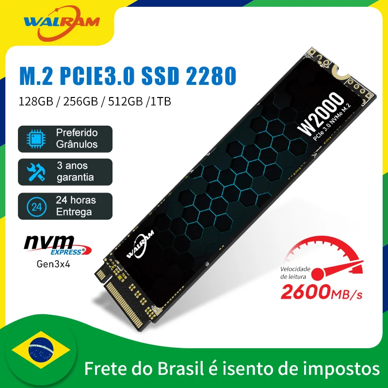 Walram-m-2-ssd-m2-256gb-pcie-nvme-128gb-512gb-1tb-unidade-de-estado-s ...