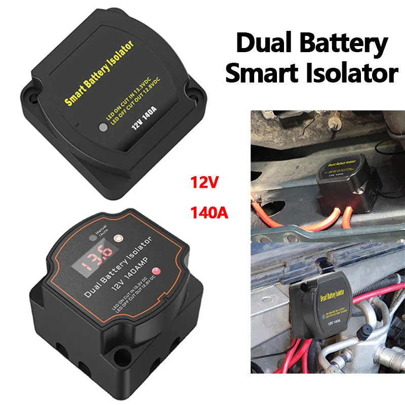 Dual-Battery-Smart-Isolator-VSR-Smart-Switch-12V-140A-Auto-Parts ...