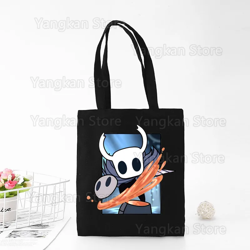 Hollow Knight Ghost Knight Game Skull Shoulder Canvas Bags Large ...