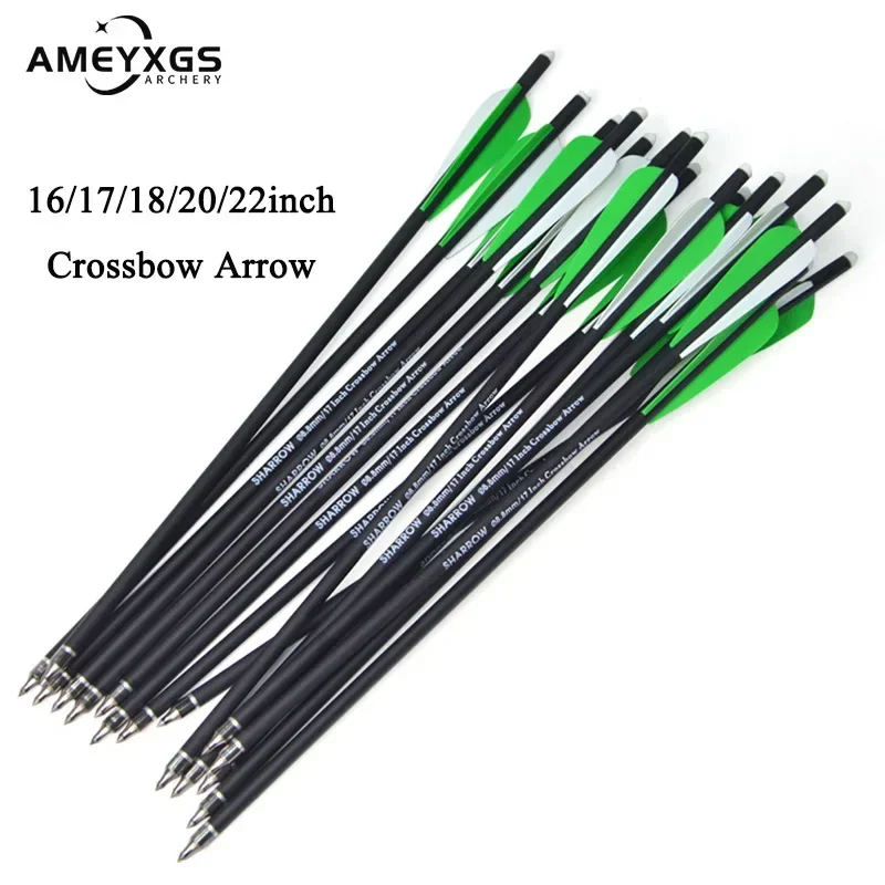 12pcs-Archery-Carbon-Arrow-16-17-18-20-22inch-Crossbow-Bolts-Diameter-8 ...