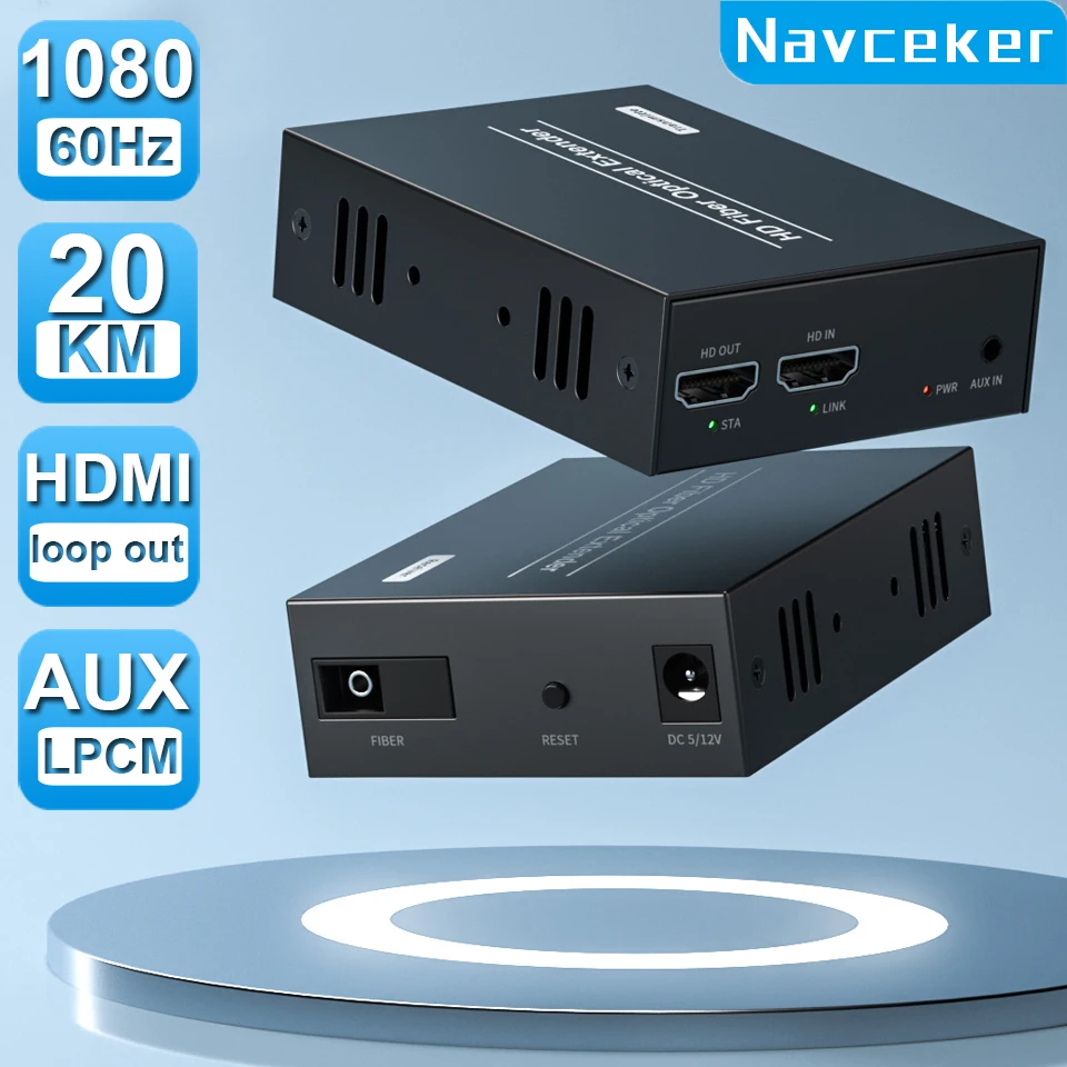 2022-Best-HDMI-to-Fiber-Optic-Converter-1080P-HDMI-Fiber-Optic-Video ...