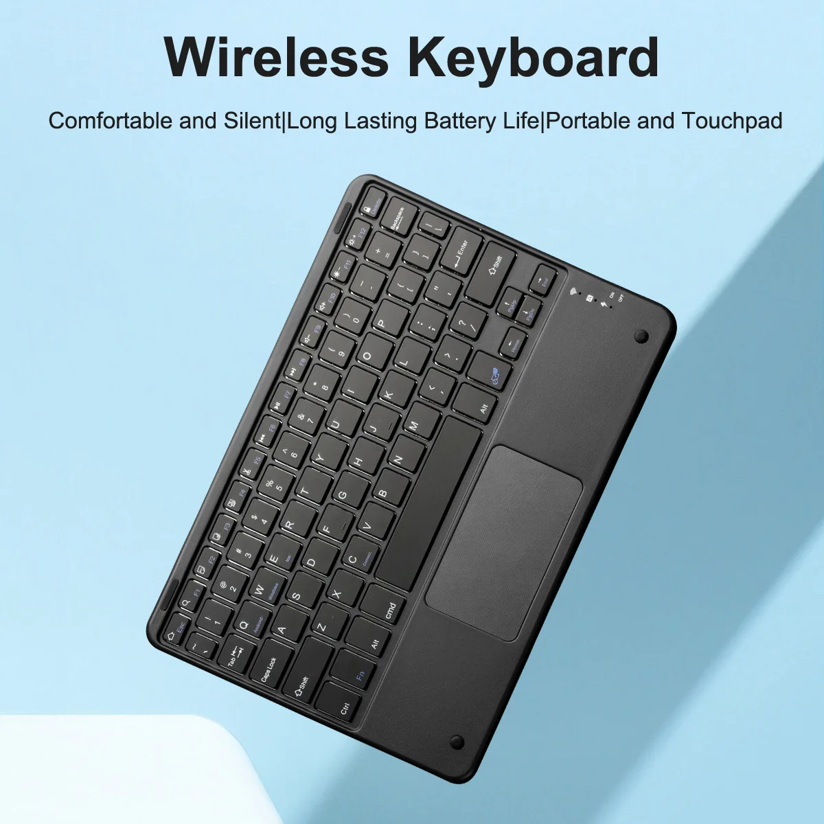 Wireless-Keyboard-with-Touchpad-Ultra-Thin-Bluetooth-Mini-Wireless ...