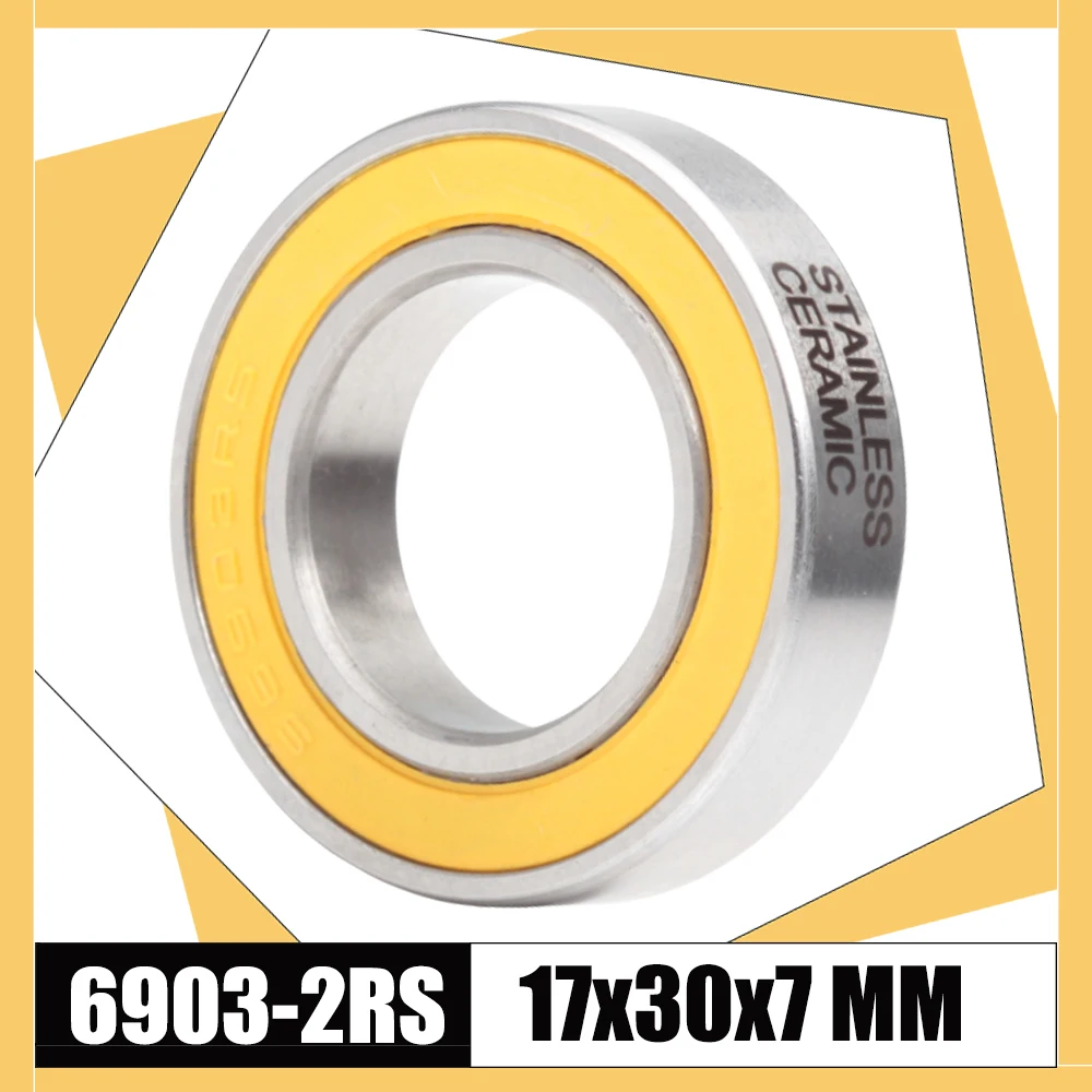 6903-2RS Stainless Bearing 17*30*7 mm ( 1 PC ) ABEC-3 6903 RS Bicycle ...