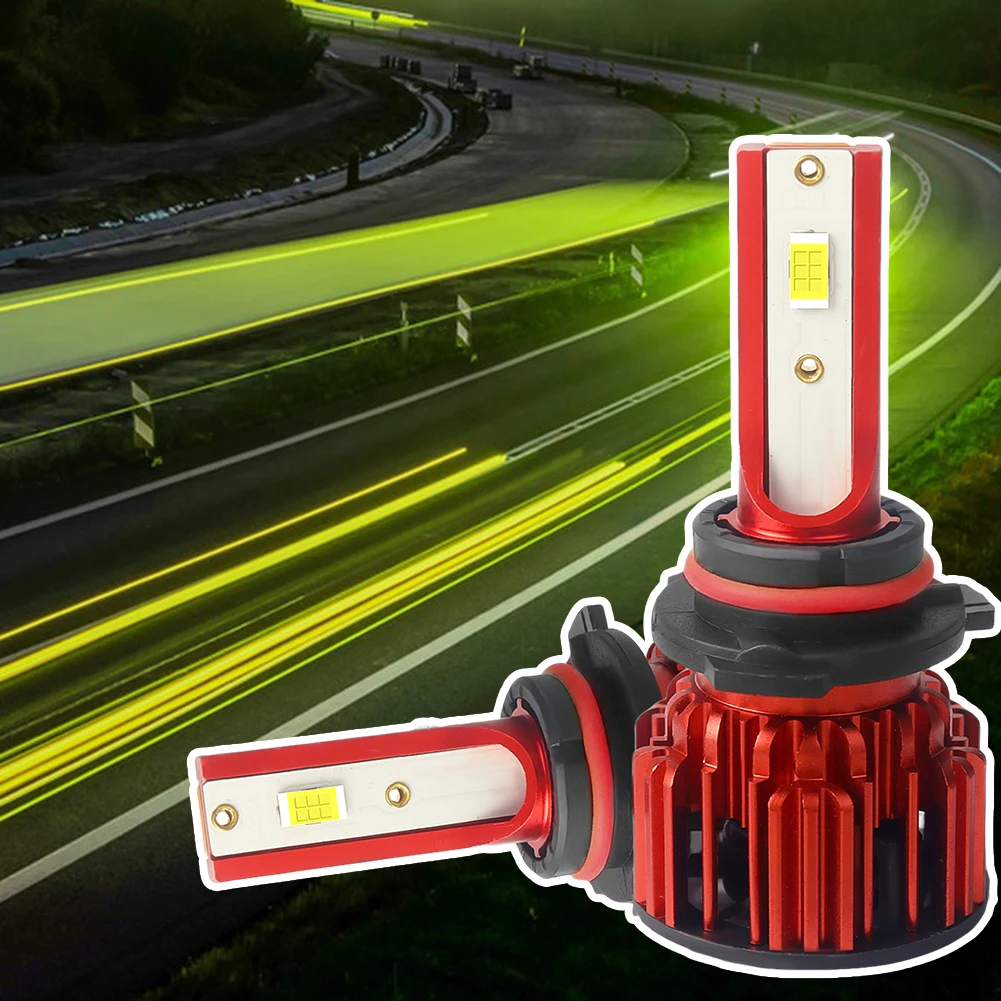 Z6-Lime-Color-Car-Modified-LED-Headlights-Bulbs-Waterproof-Durable-Auto ...