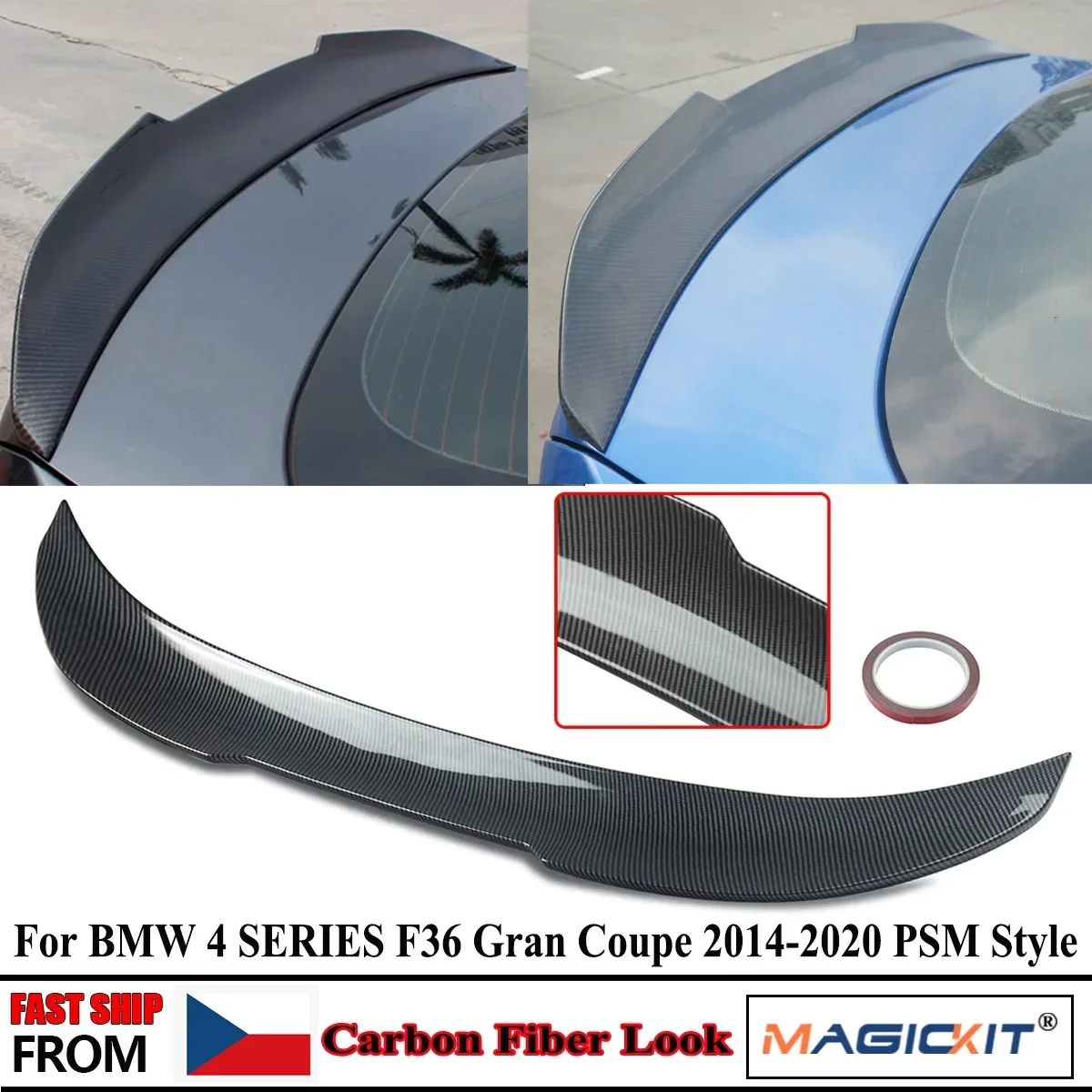 MagicKit For BMW F36 4 Series 4 Door Gran Coupe PSM Style Carbon Fiber ...