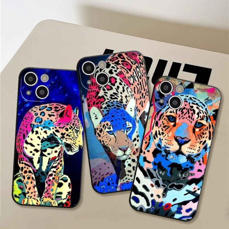 Tiger-Leopard-Print-Panther-Phone-Case-for-Iphone-14-11-12-Pro-8-7-Plus ...