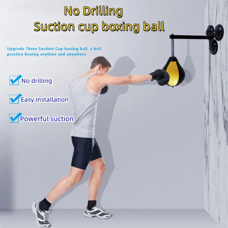 No-Drilling-Boxing-Training-Ball-Suction-Cup-Boxing-Speed-Reaction-Ball ...