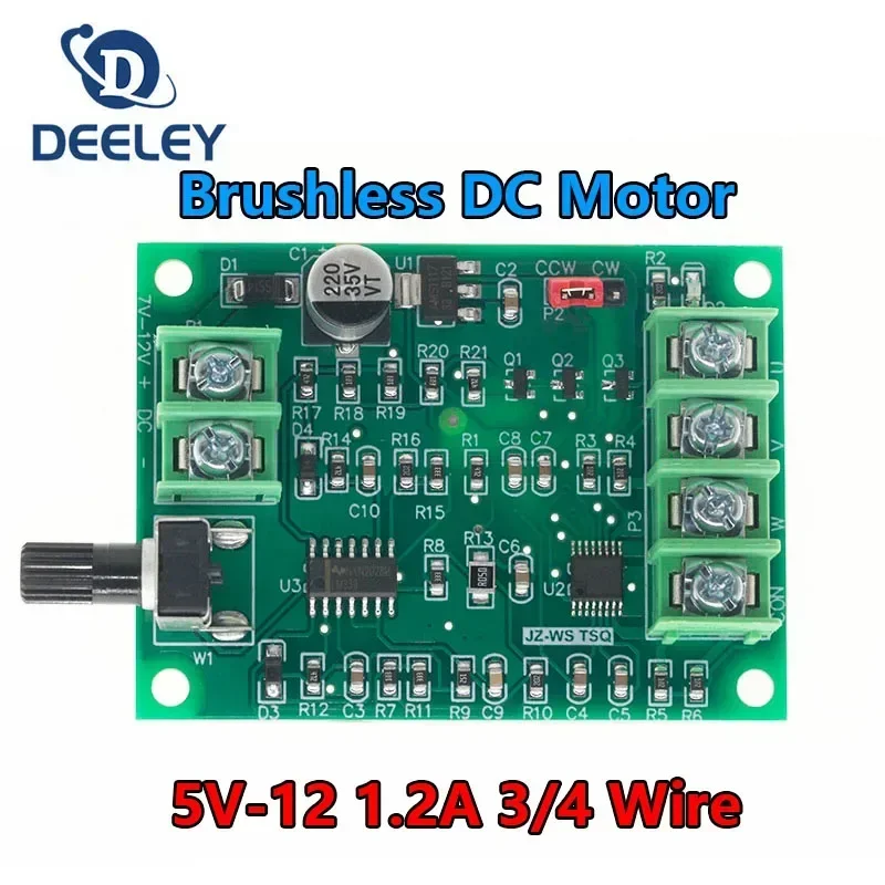 5V-12V-Brushless-DC-Motor-Driver-Controller-Board-with-Reverse-Voltage ...