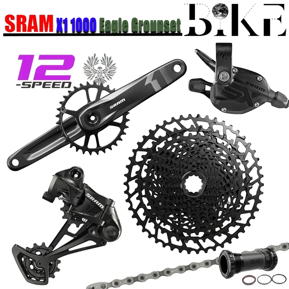 SRAM-X1-1000-Eagle-12-Speed-12V-MTB-Groupset-Kit-DUB-Crankset-Trigger ...