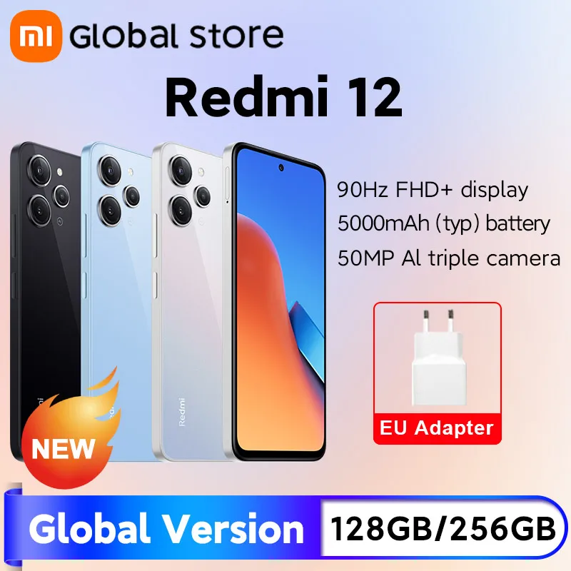 Xiaomi-smartphone-Redmi-12-versi-n-Global-128GB-256GB-ROM-Helio-G88 ...