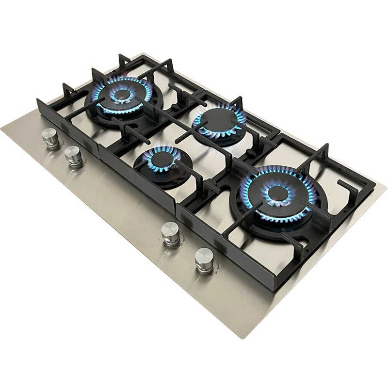 Four-burner gas/coal stove Built-in household natural gas stove ...