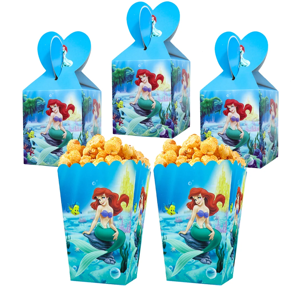 The-Little-Mermaid-Popcorn-Box-Ariel-Princess-Theme-Candy-Boxes ...
