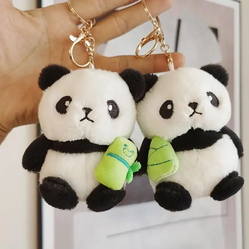 Plush-Panda-Keychain-Cute-Panda-Doll-Keyring-Creative-Car-Keys ...