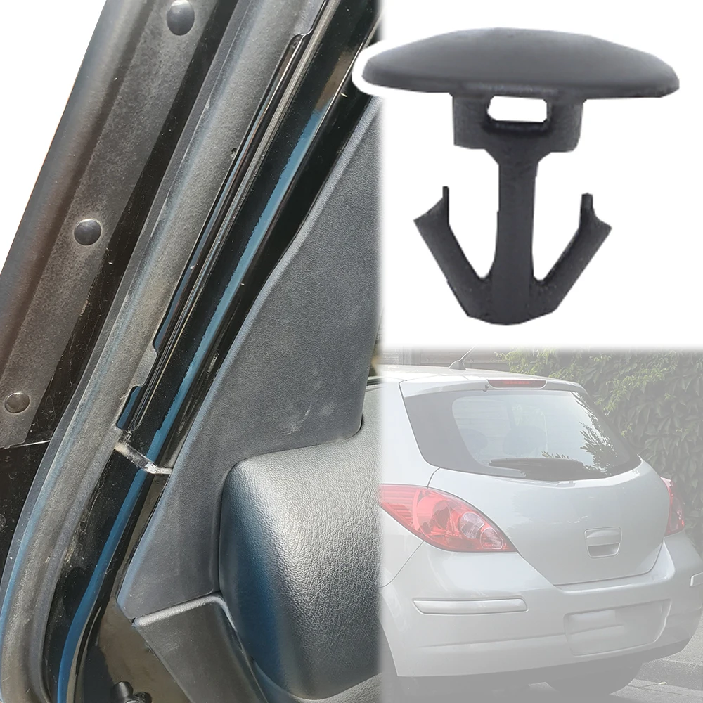 Remaches para puerta de coche, Clips superiores inferiores, para Nissan ...